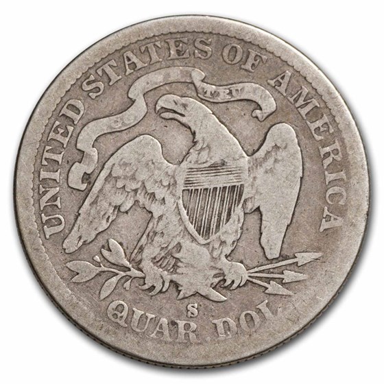 Buy 1877-S Liberty Seated Quarter Fine | APMEX