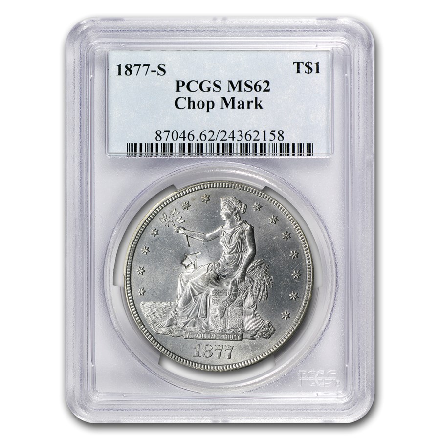 Buy 1877-S Trade Dollar MS-62 PCGS (Chopmark) | APMEX