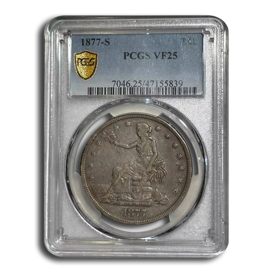Buy 1877-S Trade Dollar VF-25 PCGS | APMEX