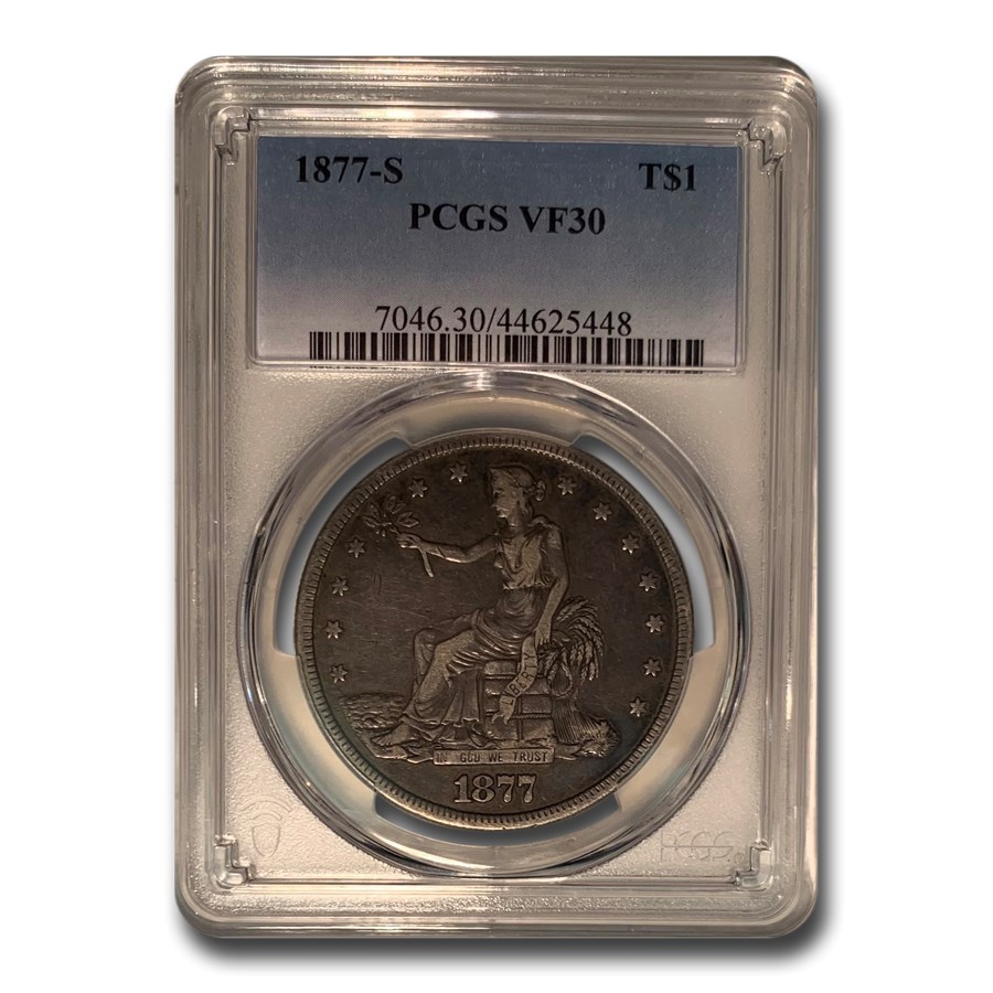 Buy 1877-S Trade Dollar VF-30 PCGS | APMEX
