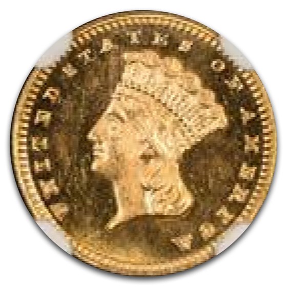 Buy 1878 $1 Indian Head Gold MS-65 NGC (PL, Fivaz) | APMEX