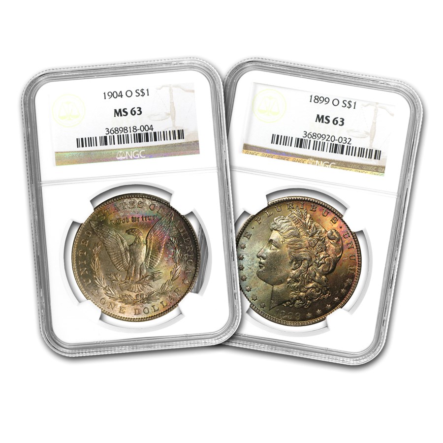 Buy 1878-1904 Morgan Dollars MS-63 NGC (Beautifully Toned) | APMEX