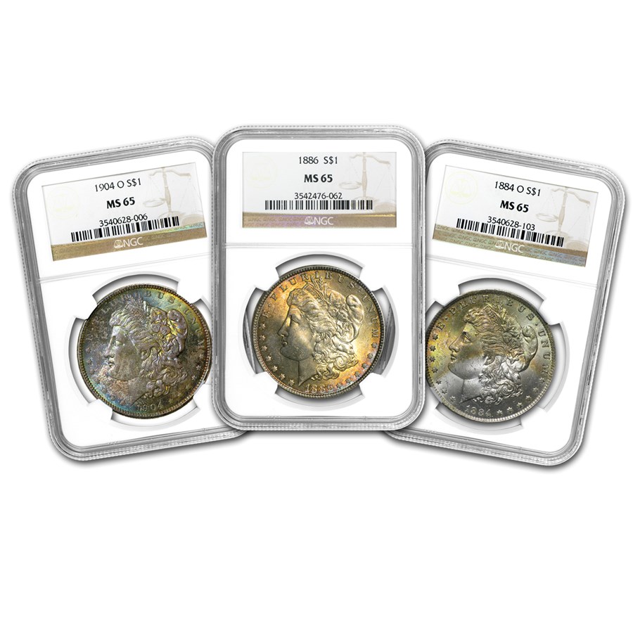 Buy 1878-1904 Morgan Dollars MS-65 NGC (Beautifully Toned) | APMEX