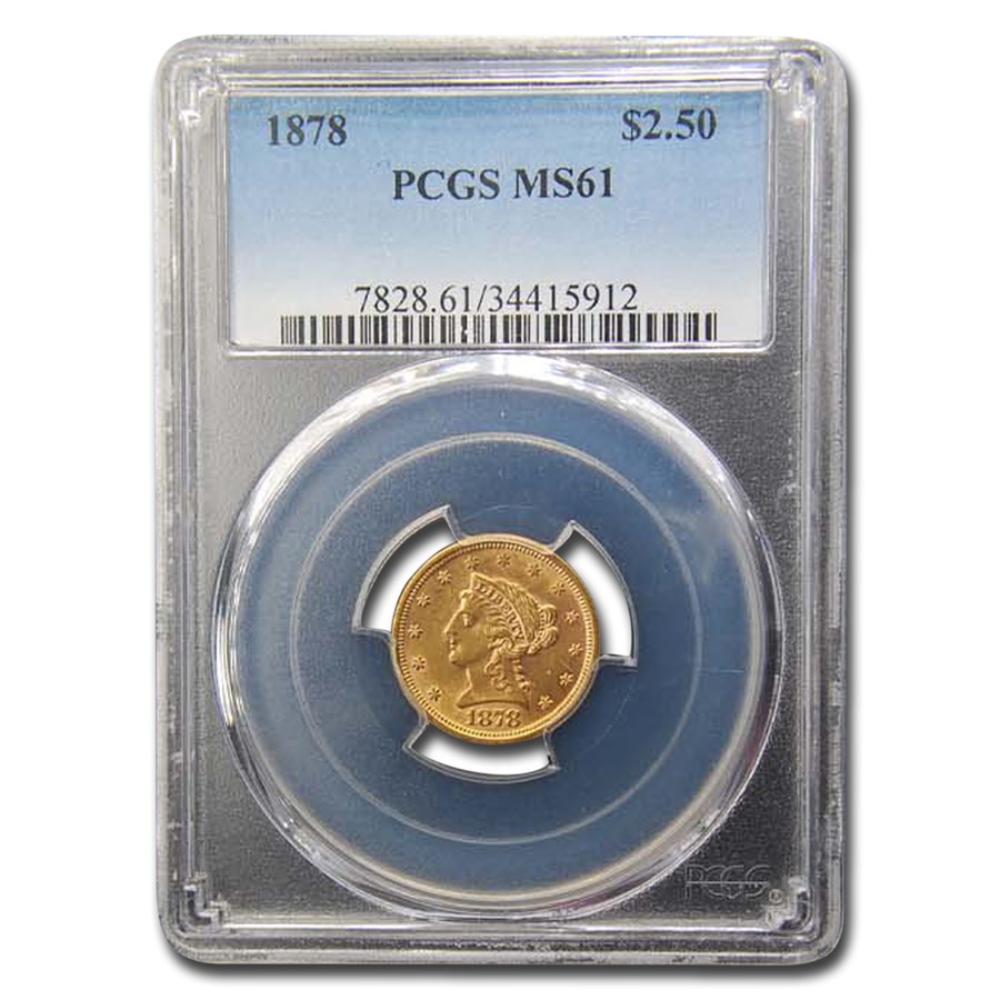 Buy 1878 $2.50 Liberty Gold Quarter Eagle MS-61 PCGS | APMEX