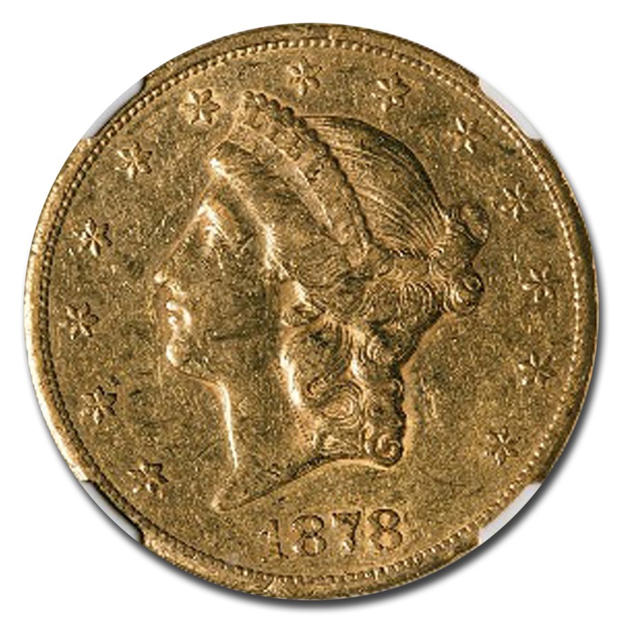 Buy 1878-CC $20 Liberty Gold Double Eagle AU-55 NGC | APMEX
