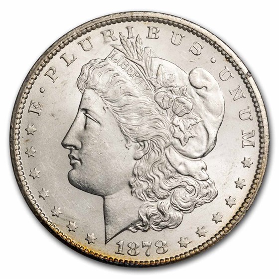 Buy 1878-CC Morgan Dollar MS-62 PCGS (Old Rattler Holder) | APMEX