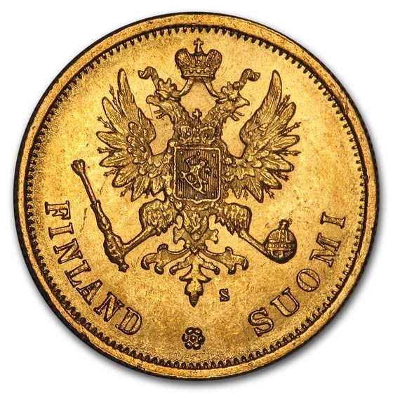 Buy 1878 Finland Gold 10 Markkaa BU | APMEX