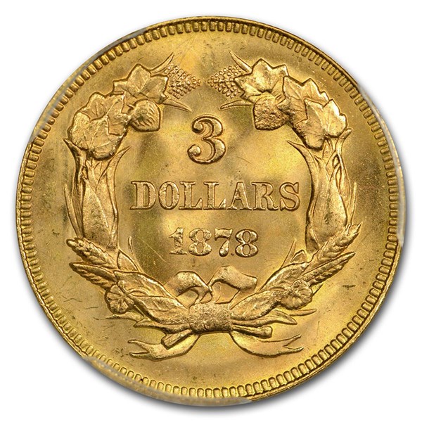 1878 (None) Phil 3 Dollar Gold Coin Value - APMEX