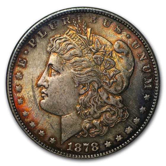 Buy 1878 Morgan Dollar 7 TF Rev of 78 MS-63 NGC (Beautifully Toned) | APMEX