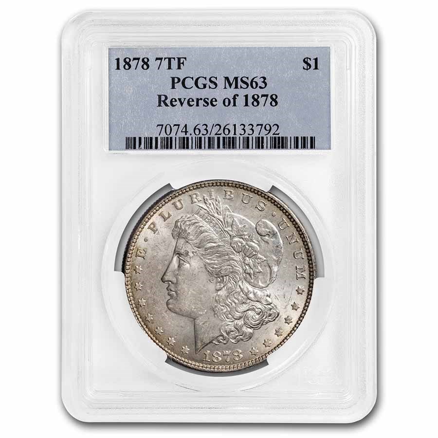 Buy 1878 Morgan Dollar 7 TF Rev of 78 MS-63 PCGS | APMEX