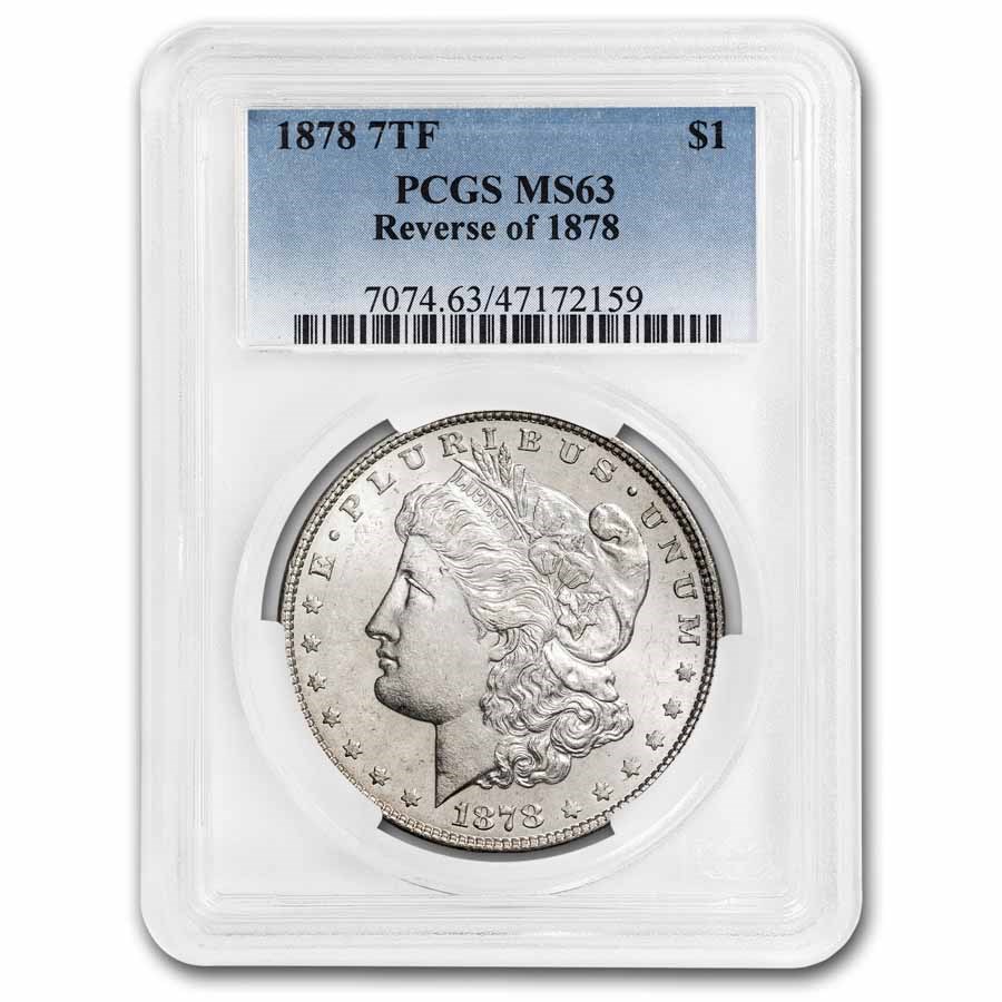 Buy 1878 Morgan Dollar 7 TF Rev of 78 MS-63 PCGS | APMEX