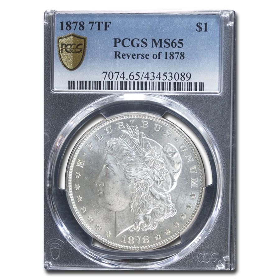 Buy 1878 Morgan Dollar 7 TF Rev of 78 MS-65 PCGS | APMEX