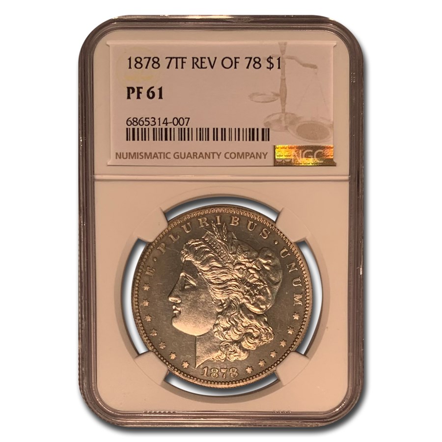 Buy 1878 Morgan Dollar 7 TF Rev of 78 PF-61 | APMEX