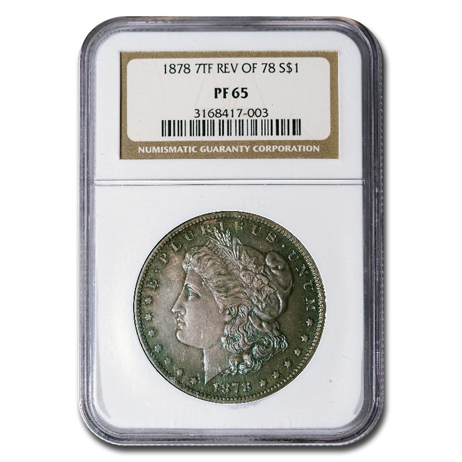 Buy 1878 Morgan Dollar 7 TF Rev of 78 PF-65 NGC | APMEX