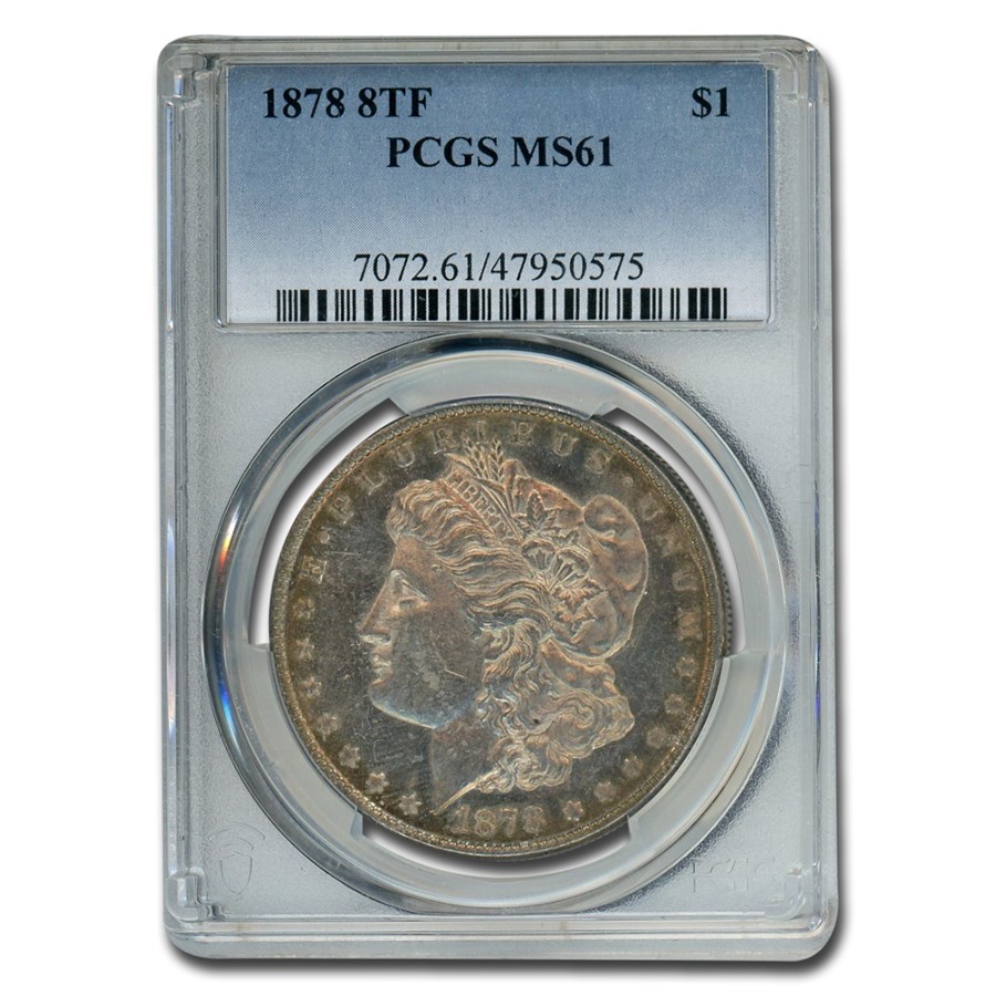 Buy 1878 Morgan Dollar 8 TF MS-61 | APMEX