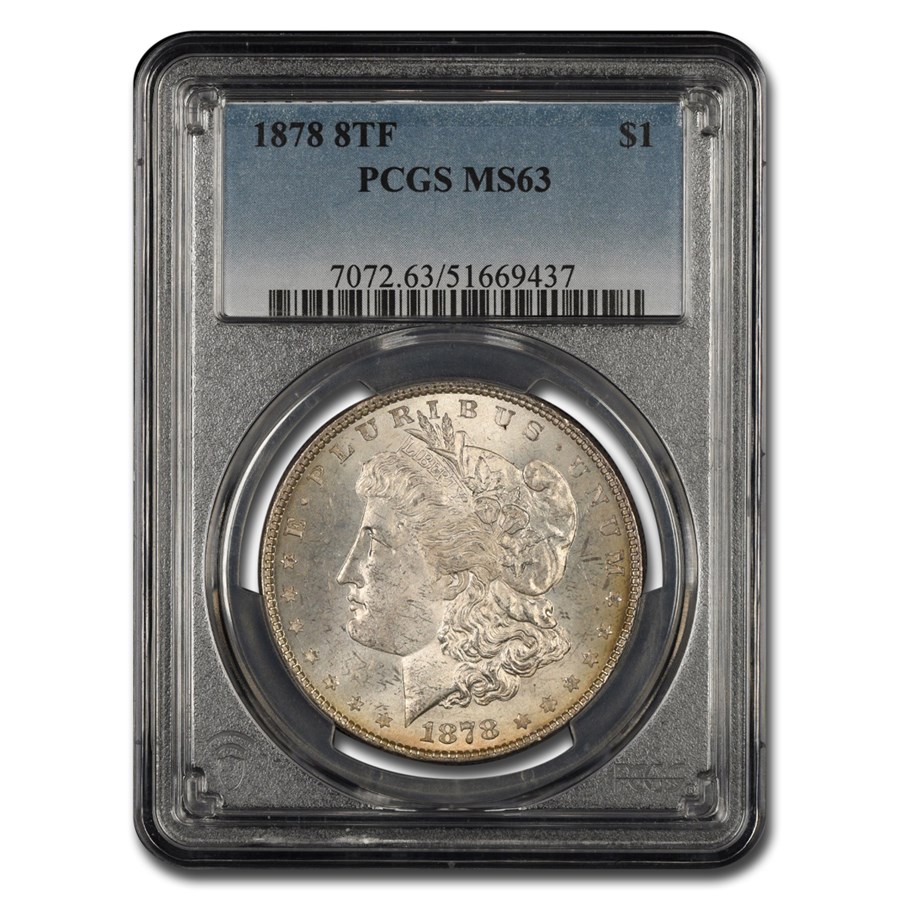 Buy 1878 Morgan Dollar 8 TF MS-63 Toned | APMEX