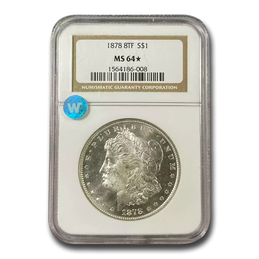 Buy 1878 Morgan Dollar 8 TF MS-64* NGC | APMEX