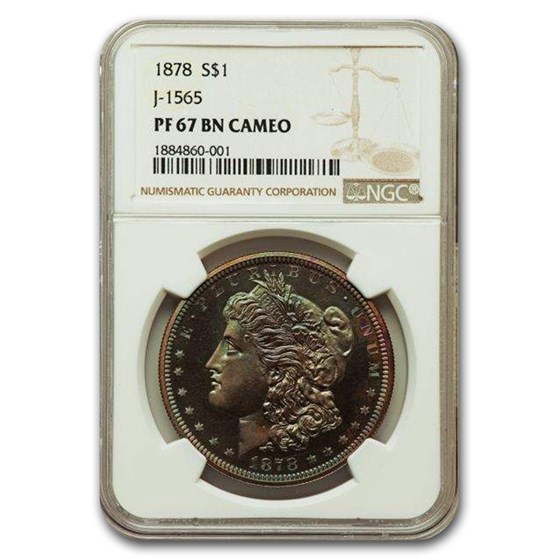 Buy 1878 Morgan Dollar Pattern PF-67 NGC (J-1565, Brown) | APMEX