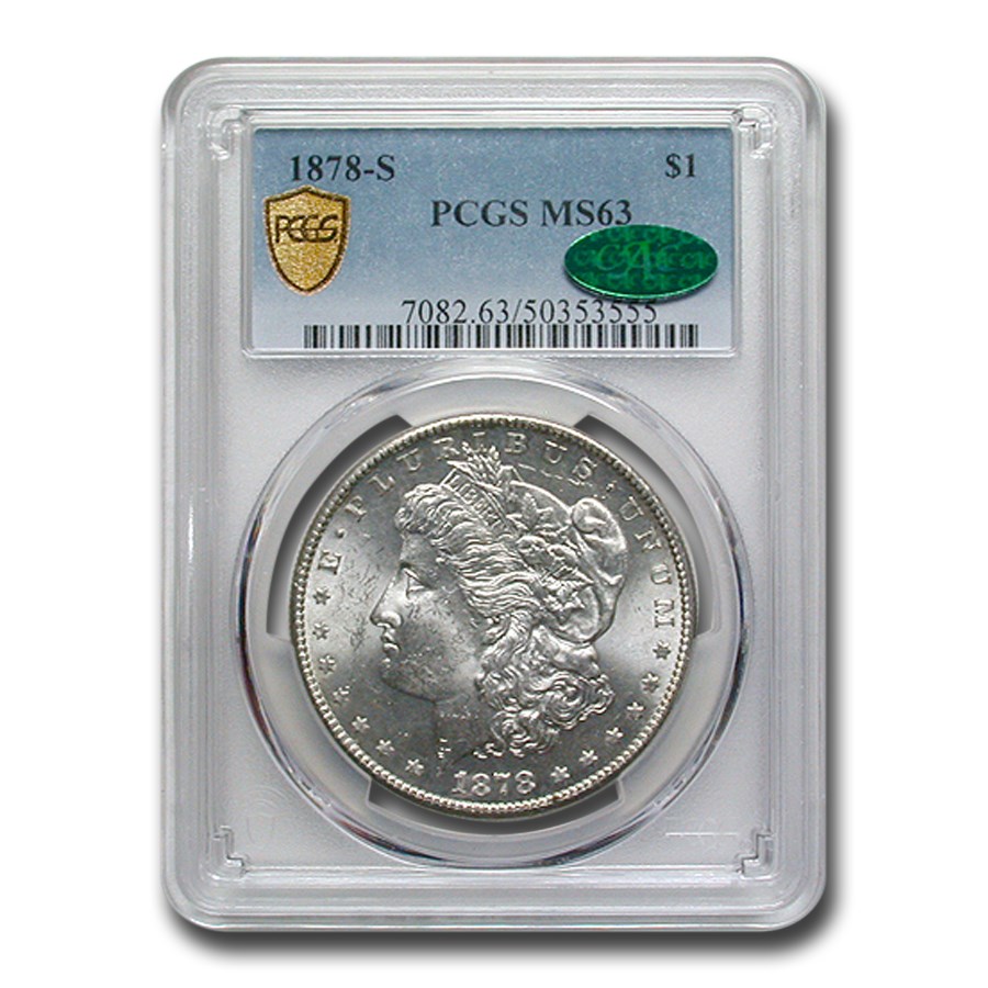 1878-S Morgan Dollar MS-63 PCGS CAC