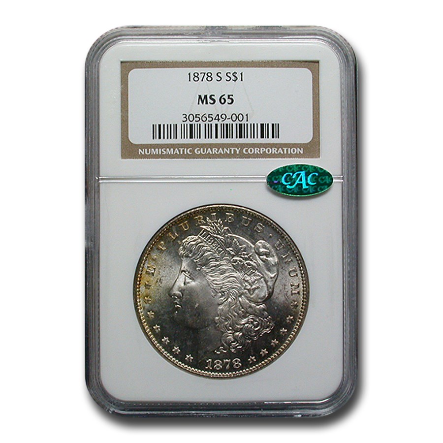 Buy 1878-S Morgan Dollar MS-65 NGC CAC | APMEX