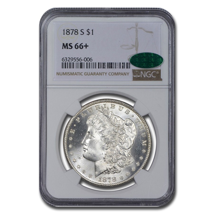 Buy 1878-S Morgan Dollar MS-66+ NGC CAC | APMEX