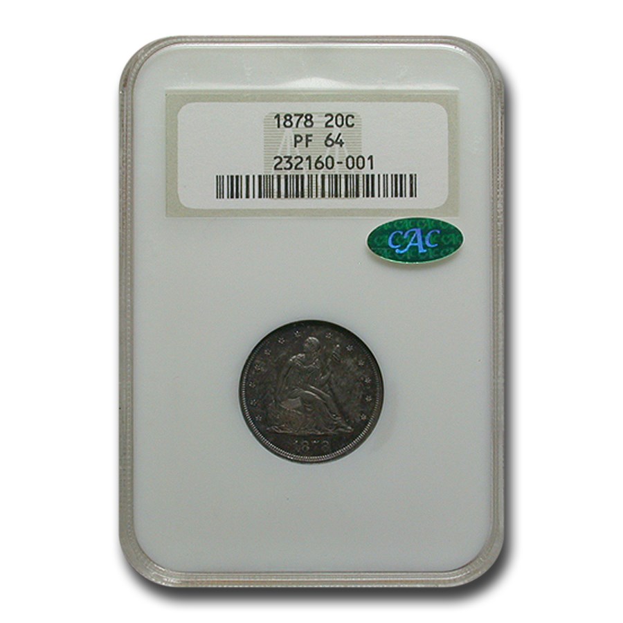 Buy 1878 Twenty Cent Piece PF-64 NGC CAC | APMEX