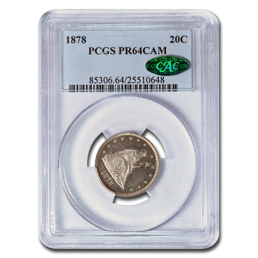 Buy 1878 Twenty Cent Piece PR-64 Cameo PCGS CAC | APMEX