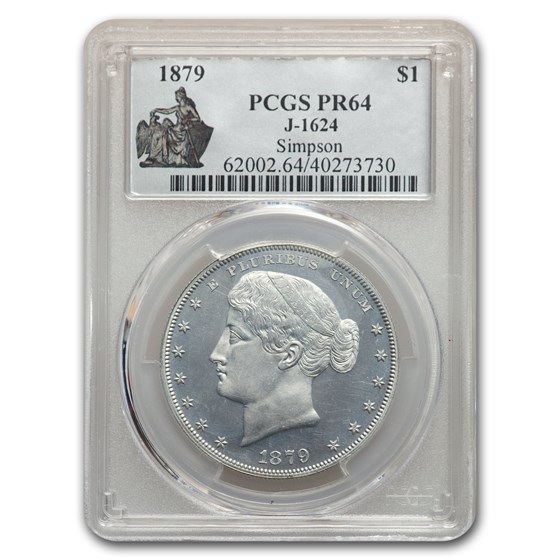 Buy 1879 $1.00 Goloid Metric Dollar Pattern PR-64 PCGS (J-1624) | APMEX