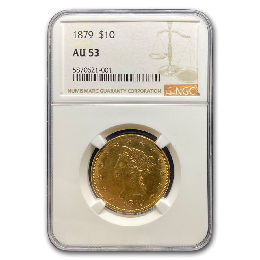 Buy 1879 $10 Liberty Gold Eagle AU-53 NGC | APMEX