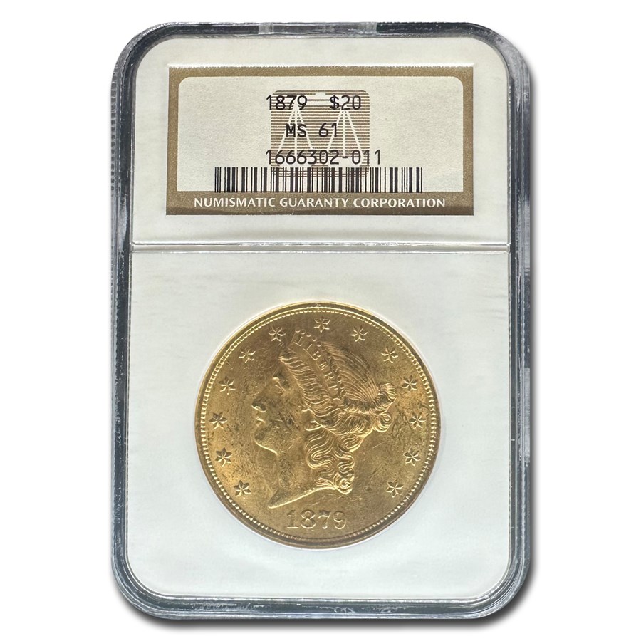 Buy 1879 $20 Liberty Gold Double Eagle MS-61 NGC | APMEX