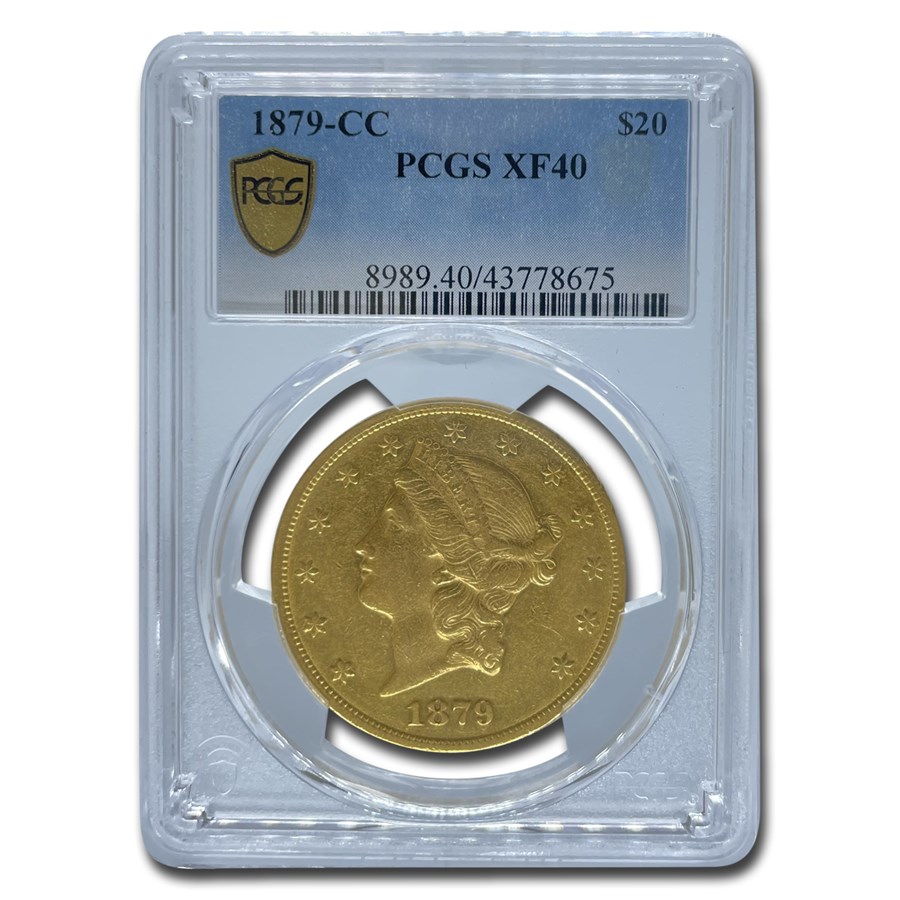 Buy 1879-CC $20 Liberty Gold Double Eagle XF-40 PCGS | APMEX