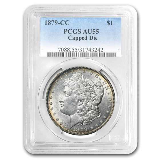 Buy 1879-CC Morgan Dollar AU-55 PCGS (Capped Die) | APMEX