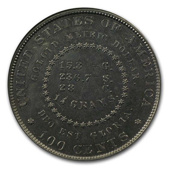Buy 1879 Goloid Metric Pattern Dollar PF-62 NGC (Judd-1626 R-4) | APMEX