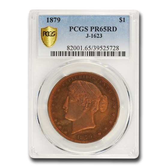 Buy 1879 Goloid Metric Pattern Dollar PR-65 PCGS (J 1623, Red) | APMEX