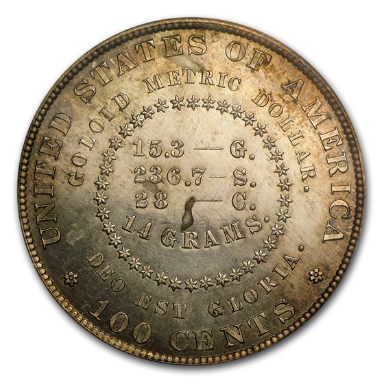 Buy 1879 Goloid Metric Pattern Dollar PR-65 PCGS (Judd-1626 R-4) | APMEX