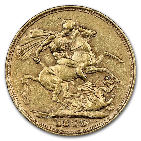 Buy 1879 Great Britain Gold Sovereign Victoria Young Head XF-45 NGC | APMEX