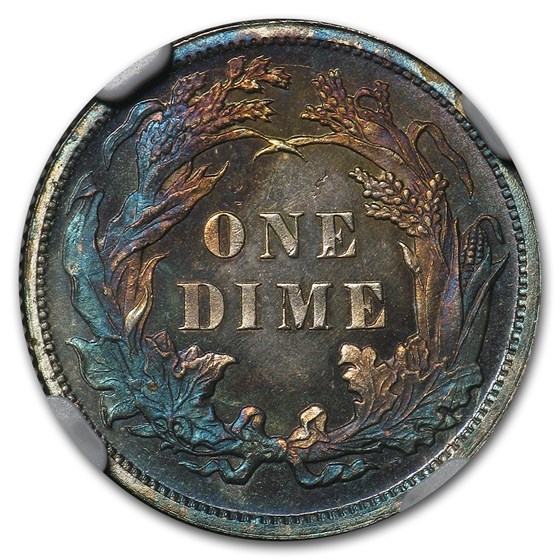 Buy 1879 Liberty Seated Dime MS-66 NGC (Beautifully Toned) | APMEX