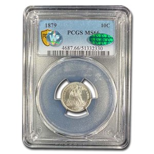 1879 Liberty Seated Dime MS-66 PCGS CAC