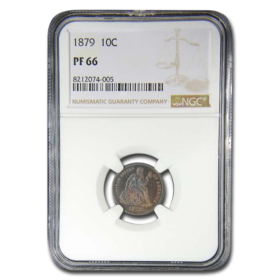 Buy 1879 Liberty Seated Dime PF-66 NGC | APMEX