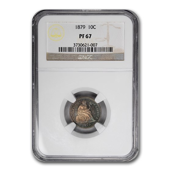 Buy 1879 Liberty Seated Dime PF-67 NGC | APMEX