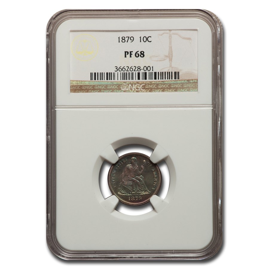Buy 1879 Liberty Seated Dime PF-68 NGC | APMEX