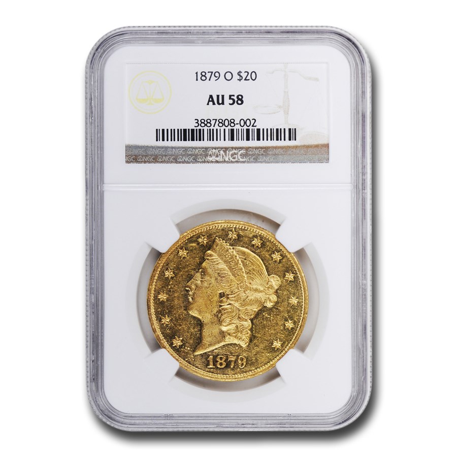 Buy 1879-O $20 Liberty Gold Double Eagle AU-58 NGC | APMEX