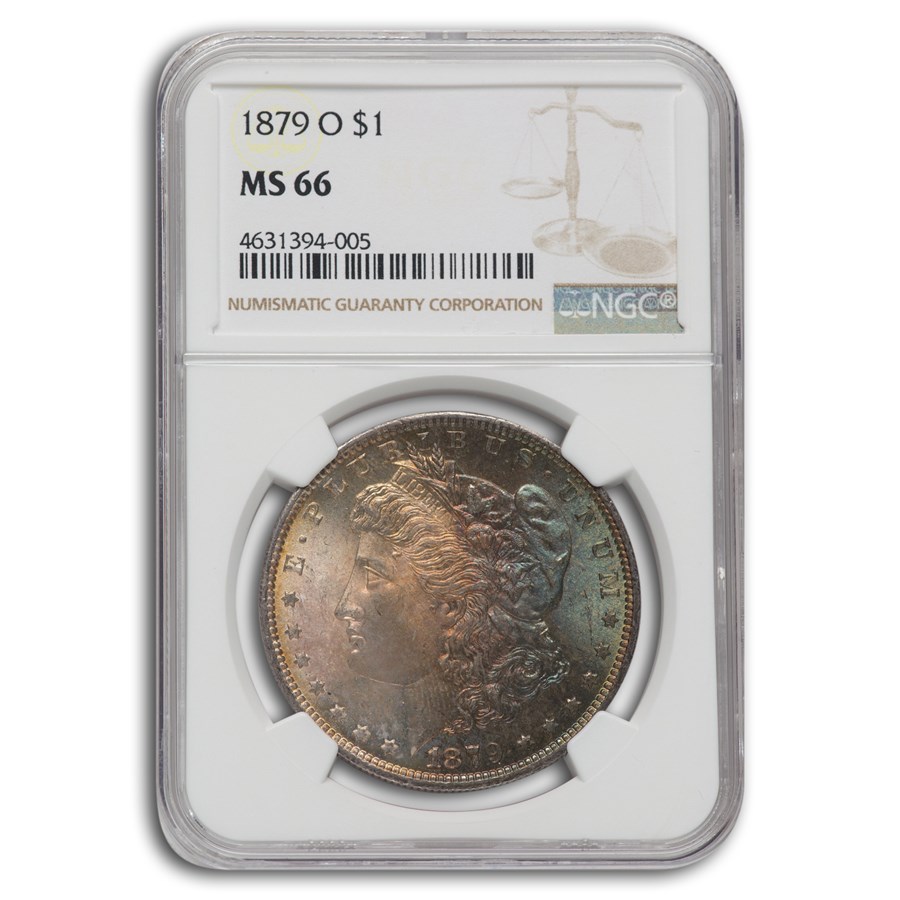 Buy 1879-O Morgan Dollar MS-66 NGC (Beautiful Toning) | APMEX