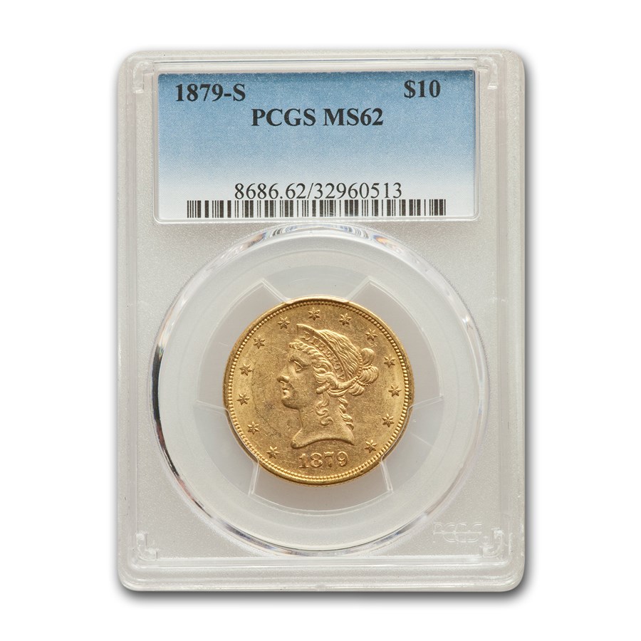 Buy 1879-S $10 Liberty Gold Eagle MS-62 PCGS | APMEX