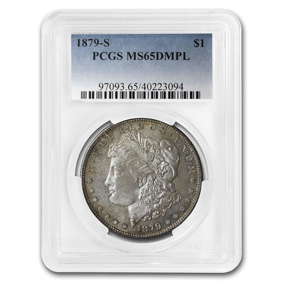 Buy 1879-S Morgan Dollar MS-65 DMPL PCGS (Toned) | APMEX