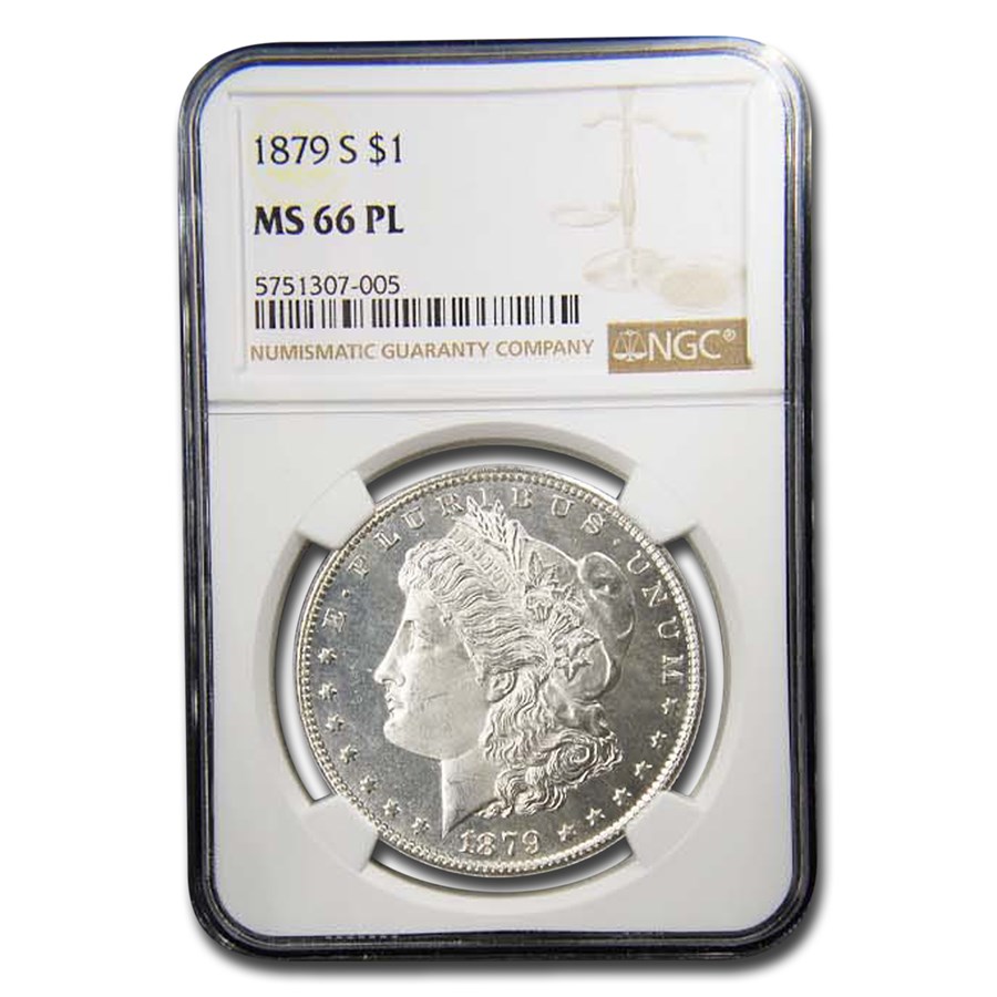 Buy 1879-S Morgan Dollar MS-66 NGC (PL) | APMEX