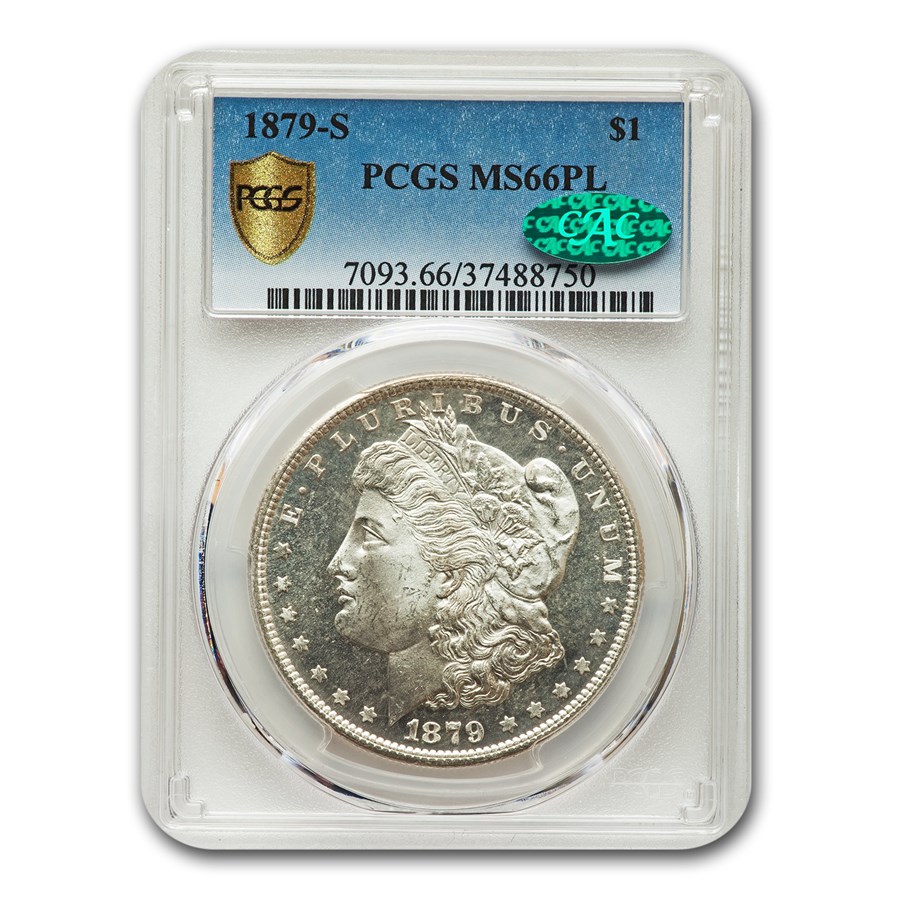 Buy 1879-S Morgan Dollar MS-66 PCGS CAC (PL) | APMEX