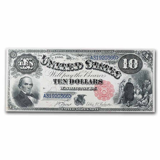 Buy 1880 $10 Legal Tender Daniel Webster XF (Fr#113) | APMEX