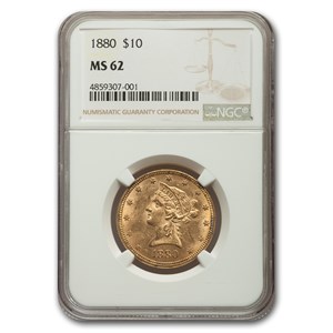Buy 1880 $10 Liberty Gold Eagle MS-62 NGC | APMEX