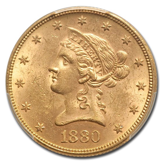 Buy 1880 $10 Liberty Gold Eagle MS-62 PCGS | APMEX